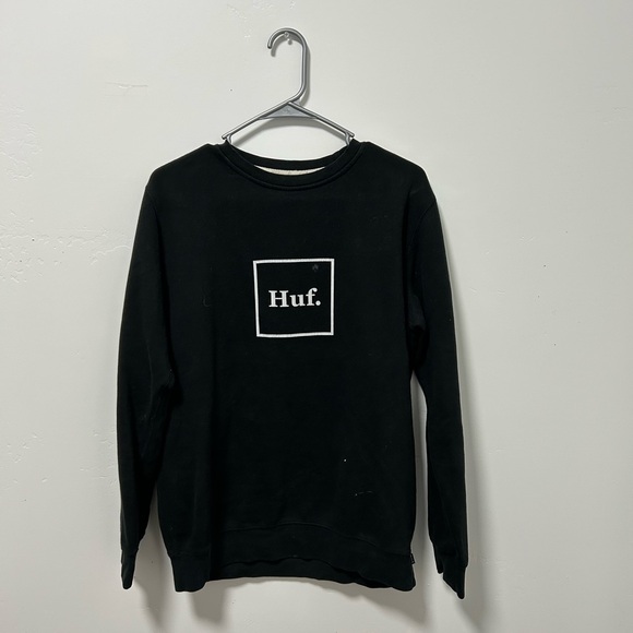 HUF | Sweaters | Vintage Huf Black Mens Sweater | Poshmark